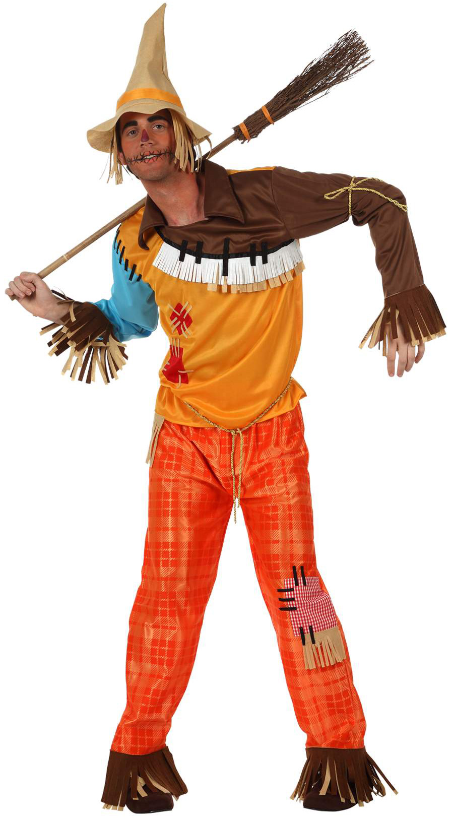 Déguisement d'épouvantail adulte : Costume effrayant homme pas cher ...