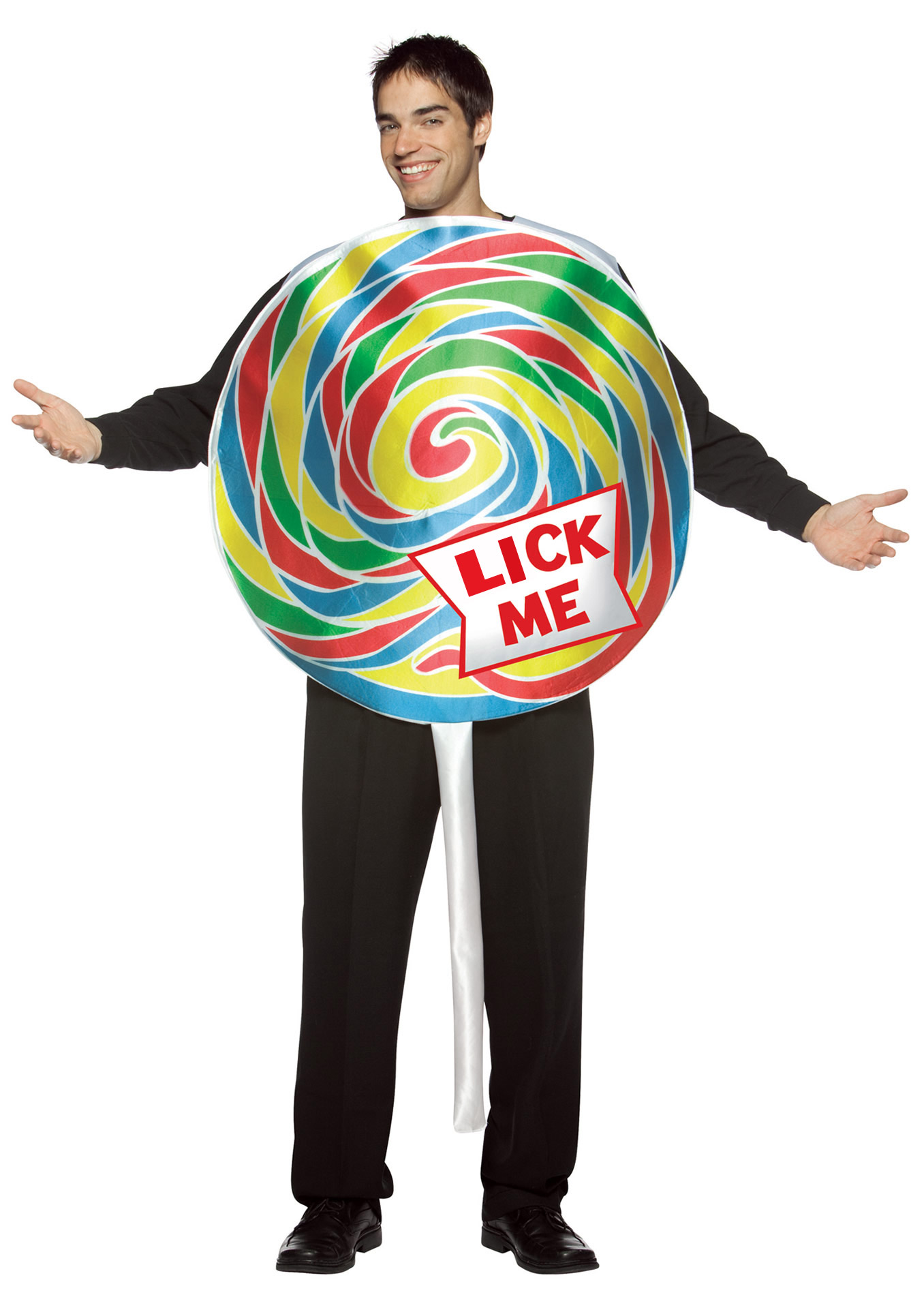 Déguisement sucette homme : Costume coloré adulte - Fête déguisée